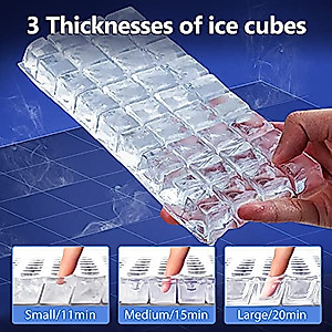 Electric Ice Maker, Commercial Ice Machine,70Lbs/Day, Stainless Steel Ice Machine with 10 Lbs Capacity, Ideal for Restaurant, Bars, Home and Offices, Includes Scoop