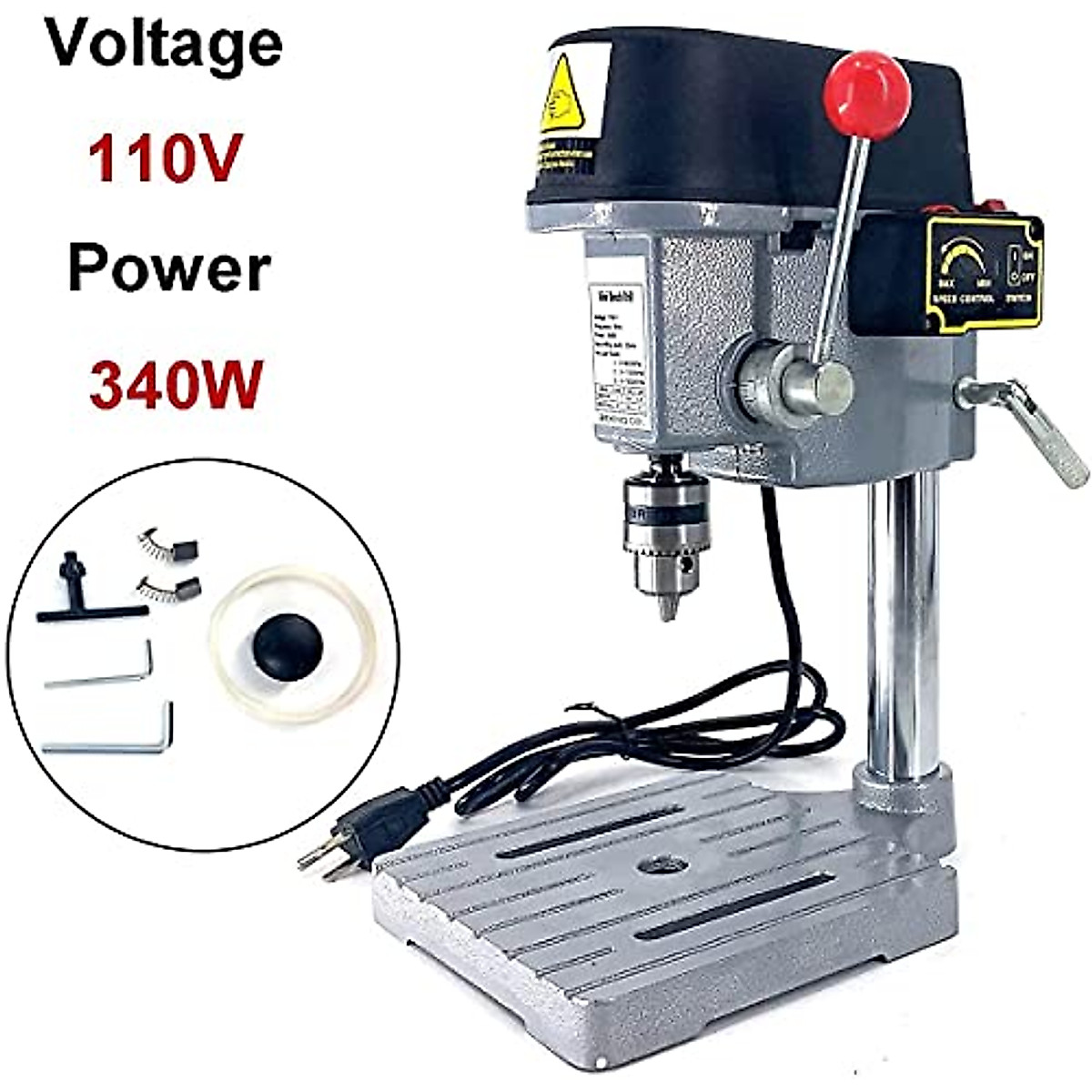 JOYABEST Upgraded Version of 3-Speed Mini Drill Press Machine 340W Mini Bench Table Drill for Craft Jewelers & Hobbyists