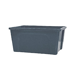 good natured Desktop Recycler, 3 Gallon / 11 Liter – Recycling Bin for Office Recycling Container - Plant Based, BPA-Free Small Storage Bin with Recycling Logo, Graphite