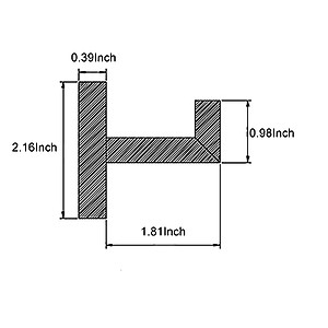 Lckaien Bath Towel Hooks , 2 Pack Stainless Steel Robe Coat and Clothes Hook, Heavy Duty Wall Hook for Bathroom & Kitchen, Modern Square Style Wall Mounted (Matte Black)