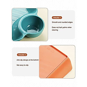 Haifle Chip And Dip Set, 7.2inch Square Japanese Sushi Plates Reusable BPA-Free Plastic Divided Serving Dish Trays For Dessert, Salad, Sushi, Fruits, Veggie, Snacks-4-Set