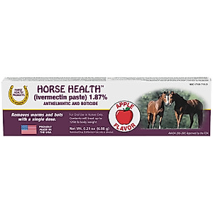 Horse Health (ivermectin paste) 1.87%, Equine Dewormer, up to 1,250 lbs 0.21 Ounces