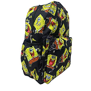 KBNL SpongeBob SquarePants 16 Inches Large Allover Print Backpack with Laptop Sleeve - 20652
