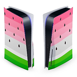 Head Case Designs Officially Licensed Haroulita Watermelon Art Mix Vinyl Faceplate Sticker Gaming Skin Decal Cover Compatible With Sony PlayStation 5 PS5 Disc Edition Console