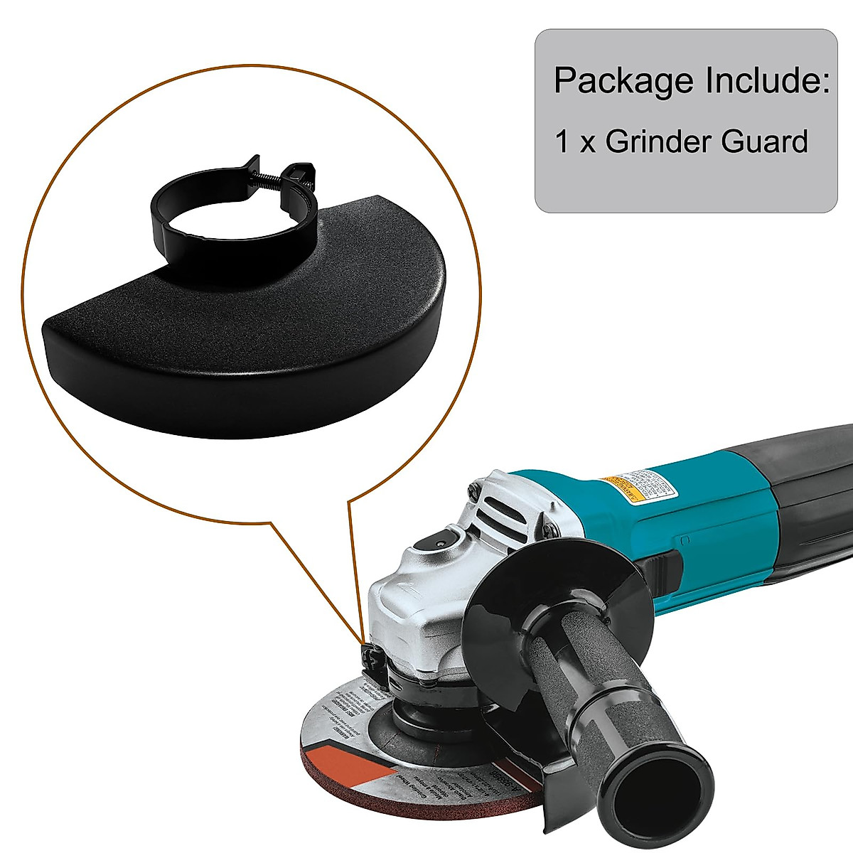 4-1/2 inch Grinder Guard Replacement for Makita 9557PB 9557NB GA4530 GA4534 9564P 9554NB BGA452 DGA452 DGA452RFE GA4534 BGA450 Angle Grinders, Part No. 122886-3, 135103-2