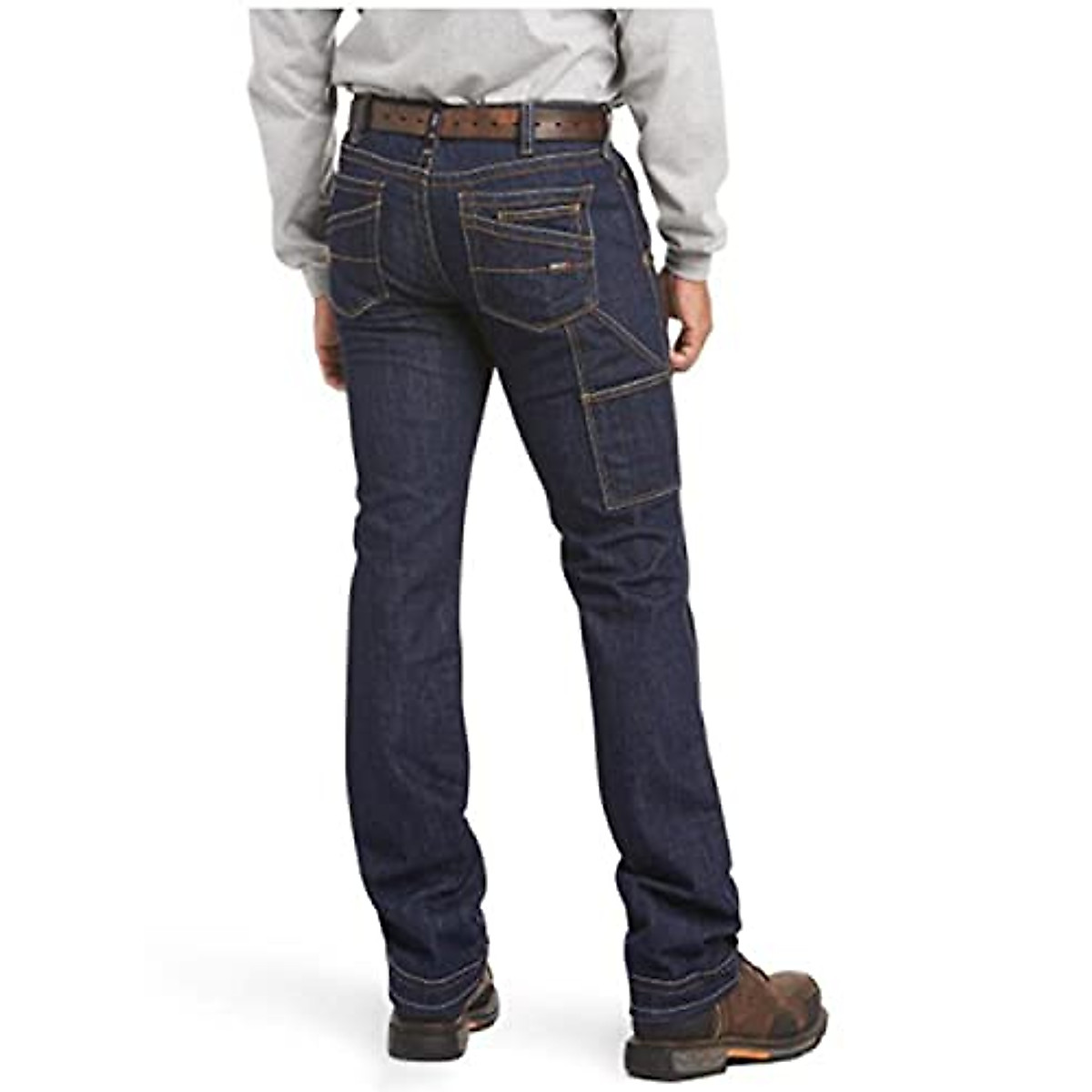 ARIAT Men's Flame Resistant M7 Slim DuraStretch Workhorse Stackable Straight Leg Jean, Rinse