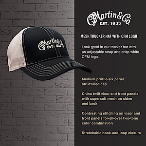 MARTIN Standard C.F Trucker Cap, Black and Tan