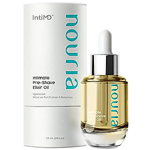 Coochy Plus Intimate Shave Cream + Pre-Shave Elixir Moisturizer Oil Kit – HydroLock & MOISTURIZING PLUS Continuous Hydration Reliefs Razor Burn Bump Ingrown Hair