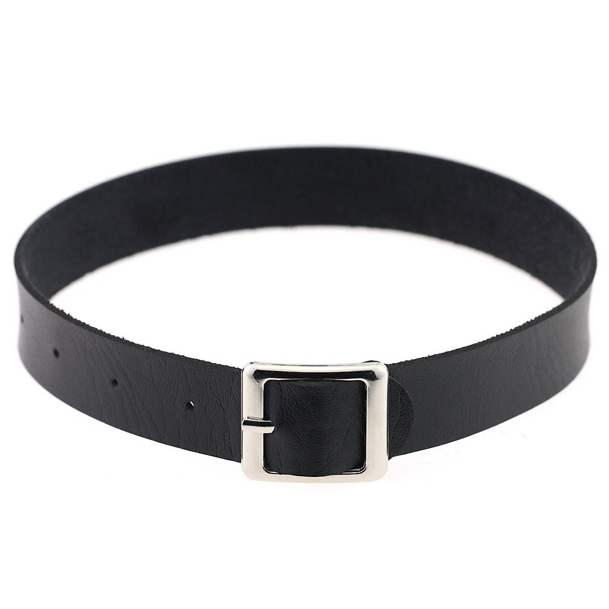 ZHQI Leather Choker Punk PU Necklace Goth Choker Soft Collar Chain for Women Girls Love Heart Gothic Vintage Retro Jewelry (Black 138, Zinc Alloy)