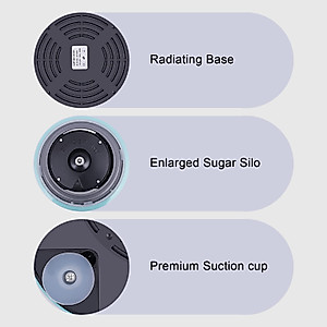 Cotton Candy Machine,Cotton Candy Maker Machine,Cotton Candy Maker With Splash Prevention Bowl for Home Use,for Kids Gift Home Birthday Party (Blue)