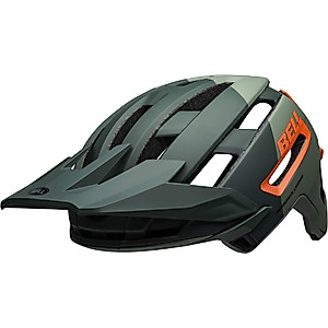 BELL Super Air MIPS Adult Mountain Bike Helmet - Matte/Gloss Green/Infrared, Large (58-62 cm)