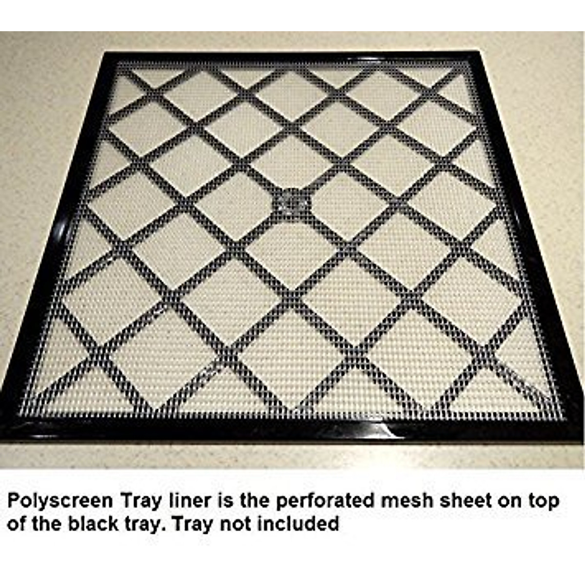 Excalibur 14" x 14" Polyscreen Mesh Tray Screen Inserts for 5 and 9 Tray Excalibur Dehydrators (5 Pack)