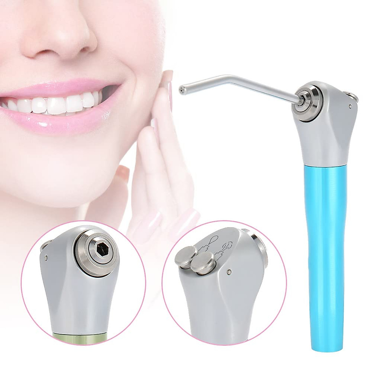 2 Colors Air Water Spray Triple 3-Way Syringe Nozzles