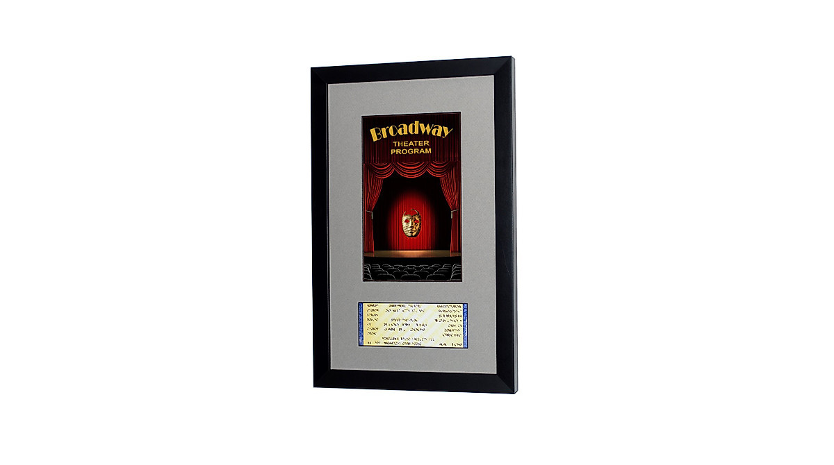 National Frames Broadway Playbill Ticket Frame - Protect & Display