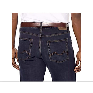 Urban Star Mens Jeans Relaxed Fit – Straight Leg Stretch Jeans for Men – Ultimate Comfort Superflex Pants Dark Blue 38W x 30L