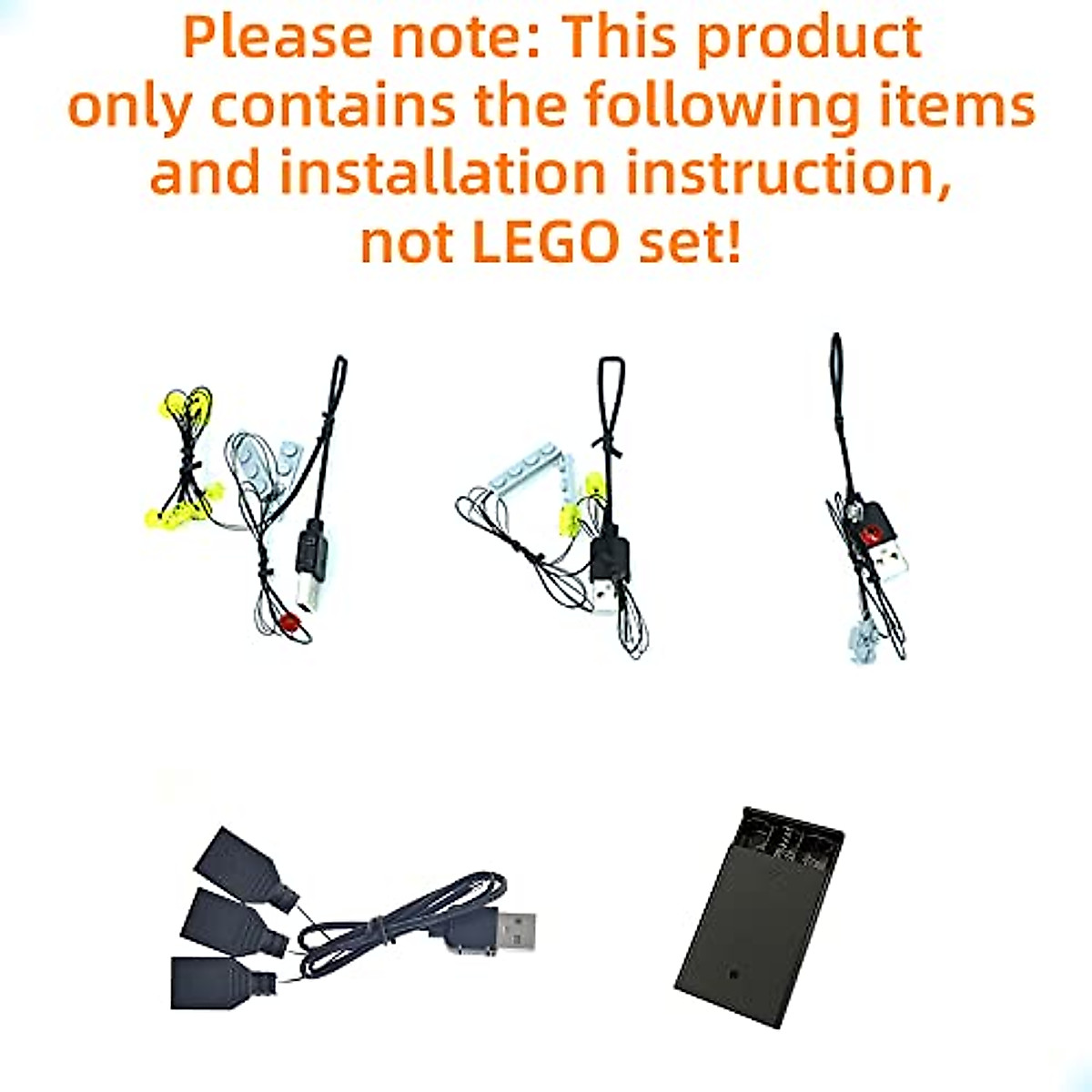 GEAMENT LED Light Kit Compatible with Holiday Main Street - Lighting Set for Creator 10308 Building Model (Model Set Not Included)