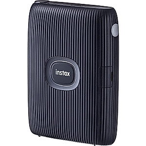 Fujifilm Instax Mini Link 2 Smartphone Printer Soft Pink + Fuji Film Value Pack (20 Sheets)+ Shutter Accessories Bundle, Incl. Protective Case, 20 Sticker Frames, USB Cable