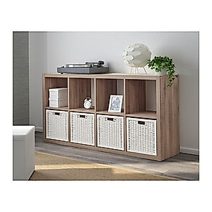 IKEA Kallax 2x4 Shelf Unit Walnut Effect Light Gray 103.601.34