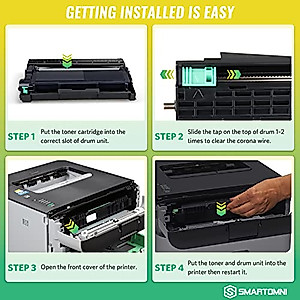 S SMARTOMNI DR630 DR-630 Compatible Toner Cartridge Replacement for Brother TN660 TN630 use for Brother DCP-L2500D L2305W HL-L2300D L2360DN MFC-L2680W L2705DW L2740DW(1 Drum with 3 Toner)