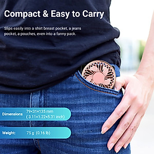 Holiday Mini Handheld Fan, USB Desk Fan Small Personal Portable Hand Fan Table Fan with Rechargeable Battery Operated Cooling Electric Fan 3-6H Working Hours for Travel Office Outdoor
