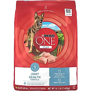 Purina ONE Plus Joint Health Formula Natural With Added Vitamins, Minerals and Nutrients Dry Dog Food - 16.5 lb. Bag