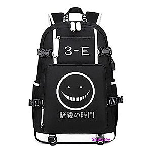 ISaikoy Anime Assassination Classroom Backpack Satchel Bookbag Daypack School Bag Shoulder Bag Style3