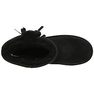 Koolaburra by UGG Women's Victoria Short Fashion Boot, Black, 10 M US