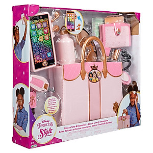 Disney Princess Style Collection Deluxe Tote Bag & Essentials [Amazon Exclusive], Pink