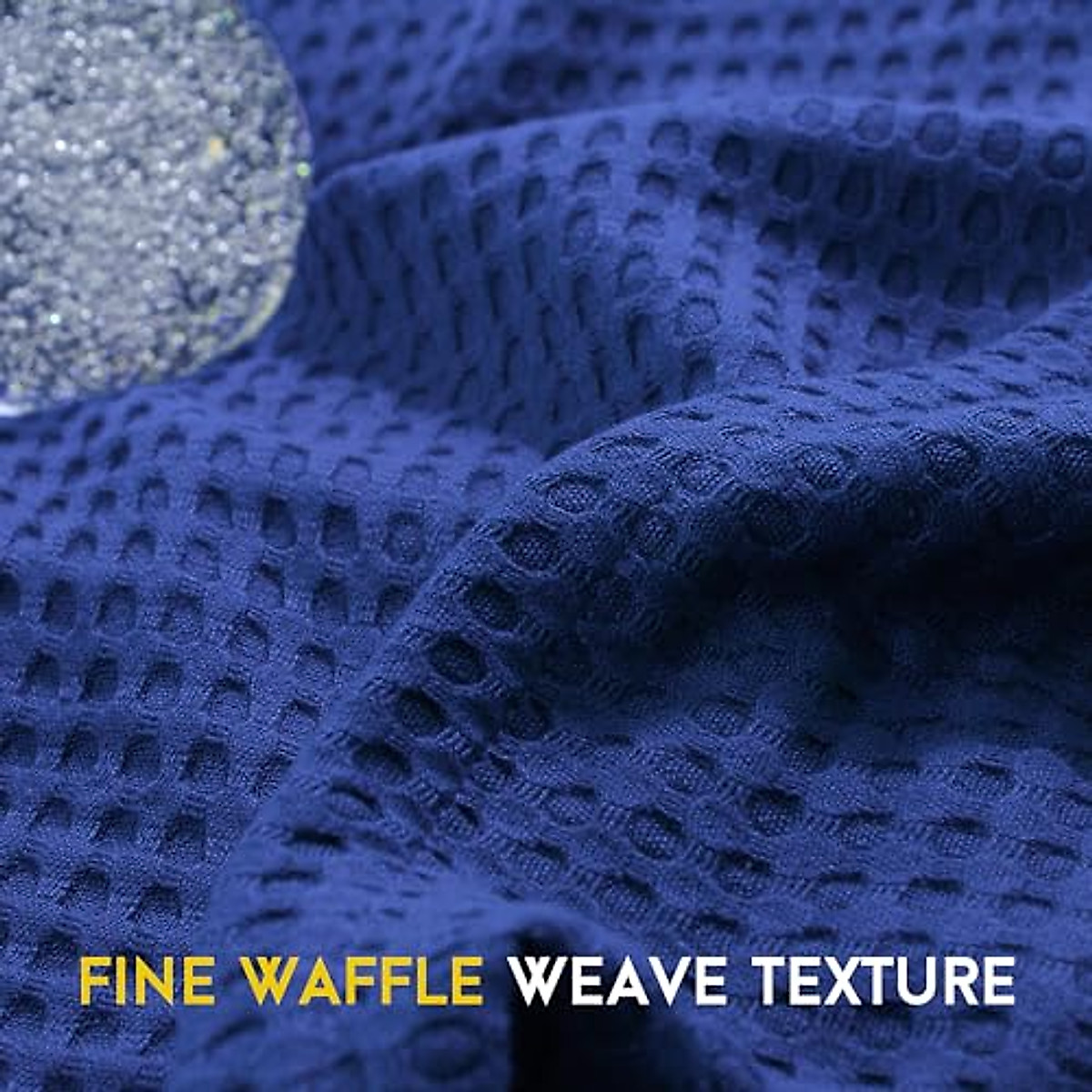 AmyHomie Cooling Blanket King Size, 100% Rayon Derived from Bamboo, Cool Summer Blanket for Hot Sleepers Soft Comfy Waffle Lightweight Blankets for All Seasons(Blue Violet, 108×90in)