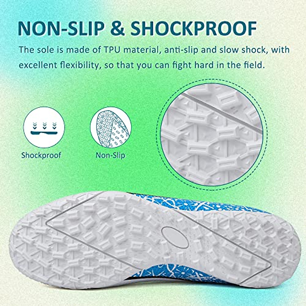 Indoor Soccer Shoes Mens Soccer Cleats Women Turf Soccer Shoes Men Tacos De Futbol Para Hombre Football Cleats For Big Boy Zapatos De Futbol Para Hombres Futbol Futsal Shoes High Top Football Boots TF