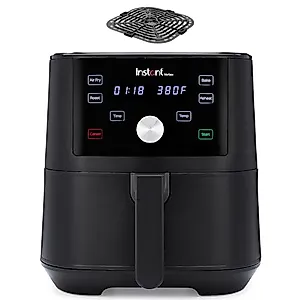 Instant Vortex 6QT XL Air Fryer, 4-in-1 Functions that Crisps, Roasts, Reheats, Bakes for Quick Easy Meals, 100+ In-App Recipes, is Dishwasher-Safe, from the Makers of Instant Pot, Black