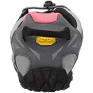 Vibram Women's V Trail Runner, Grey/Black/Orange, 6-6.5