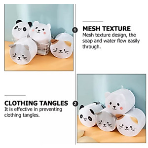 LEACIEN Bra Washing Bags for Laundry,Bras Laundry Bag for Washing Machine Delicate Wash Bag for Underwear,Lingerie,Socks,Undershirt (Cat Set+Cat Set)