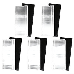 5 Pcs Filter Replacement For IHome Nova S1 Pro, IHRVS1PRO-3BLK, IHRVS1-3BLKS, IHRV9-BLKS Sweeper Accessories Filter, Robotic Vacuum Cleaner Parts