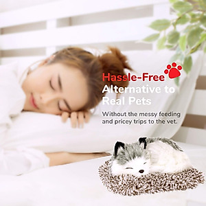 Perfect Petzzz Minis Alaskan Husky, Realistic, Lifelike Stuffed Interactive Plush Toy, Electronic Pets, Companion Pet Puppy with 100% Synthetic Fur