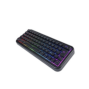 Wireless Gaming Keyboard, Rechargeable 2000mAh 2.4G LED Backlit Wireless Keyboard, Ergonomic Keyboard with Mechanical Sensory Keys, for PC PS4 Xbox One Mac, Teclado Gamer (Black)