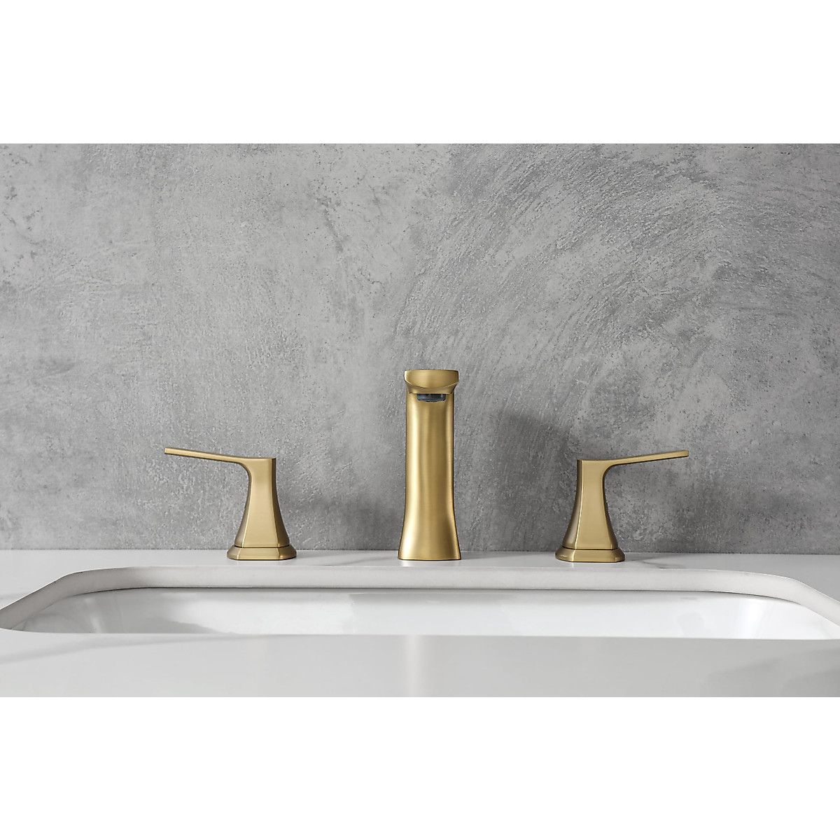 Galim Widespread Bathroom Faucet, Single Hole Sink Faucets for Bath & Kitchen, Double Handle Water Faucet, Brass Cartridge, Modern Top Mounted Design, Suitable for Hot and Cold Water, Charcoal Gray