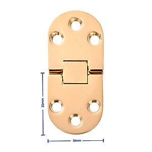 Dewell 2 Pcs 180 Degree Folding Flip Top Hinges, for Sewing Machine Table/Butler Table/Folding Table,FTH180