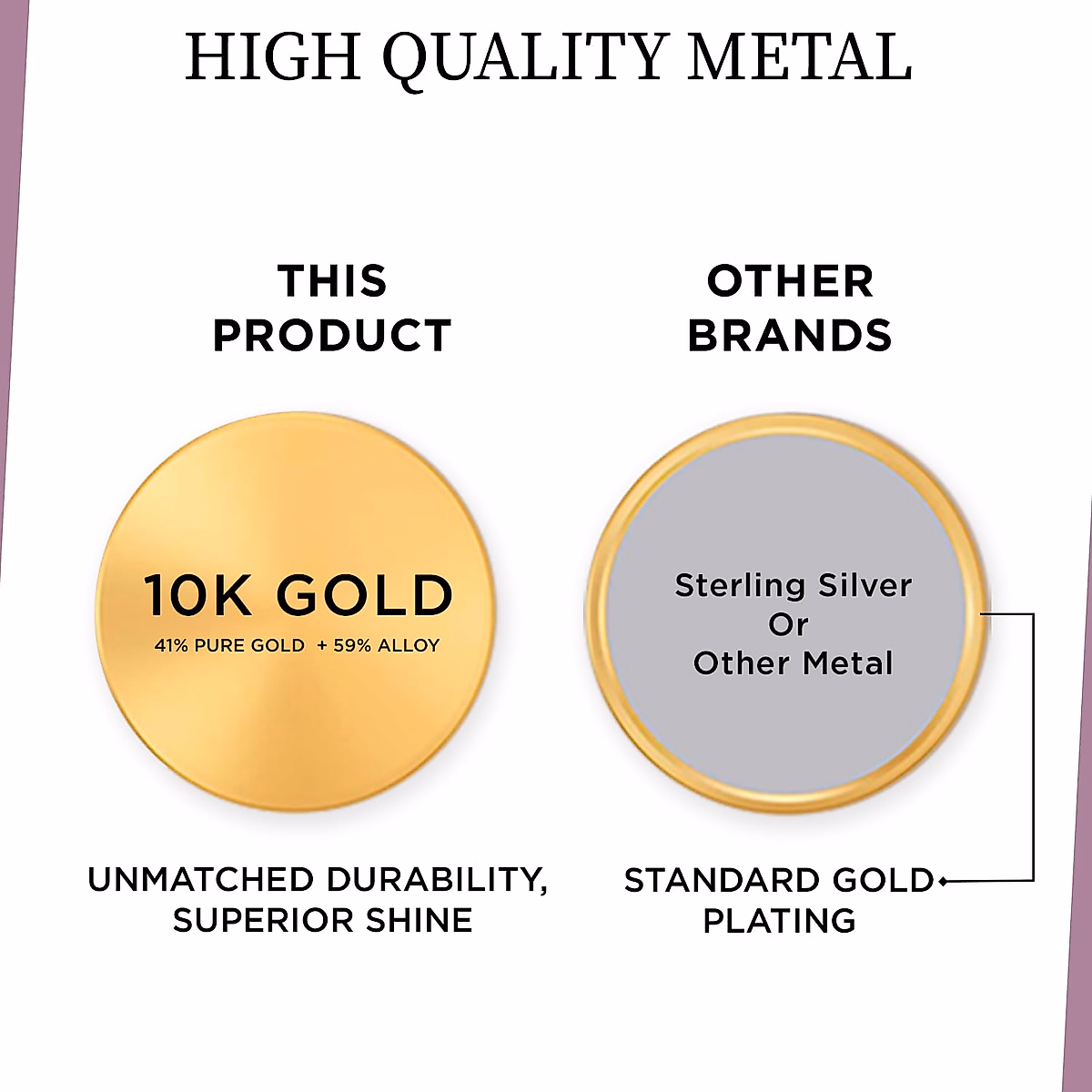 Jewelili Cross Pendant Necklace for Women in 10K Yellow Gold with 1/2 CTTW Natural White Round Diamonds | 18 inch Gold Filled Rope Chain