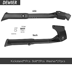 Dewier Bike Kickstand Aluminium Alloy-Adjustable Rear Side Bicycle Kickstand Fit for 26" 27.5" 29" 700C Bike Kick Stand for Mountain Bike Road Ebike Bicycles Kickstand