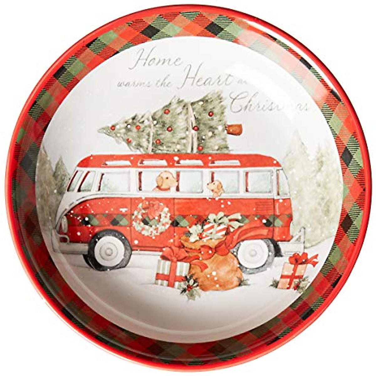 Certified International Home for Christmas 9.25 Soup/Pasta Bowls, Set of4, One Size, Multicolor