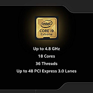 Intel Core i9-10980XE Desktop Processor 18 Cores 36 thread up to 4.8GHz Unlocked LGA2066 X299 Series 165W