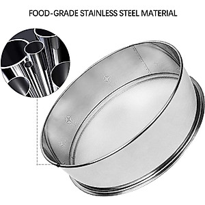 Sidasu Vibrating Sifter Mesh Screen Stainless Steel Vibrating Sieve Mesh Screen 100 Mesh for Automatic Powder Sifter Machine