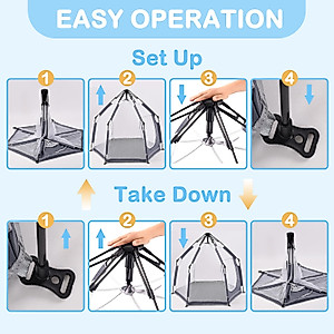 Baby Playpen, Extra Large Playard for Toddlers, 29+ sq. ft Space, Kids' Safety Playard & Activity Center, Large Ball Pit for Indoor & Outdoor, Portable Anti-Fall Playpen for Infants (Black)