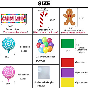 Candy Land Trunk or Treat Car Suv Decorations Kit Halloween Trunk or Treat Decoration for Candyland Party Supplies