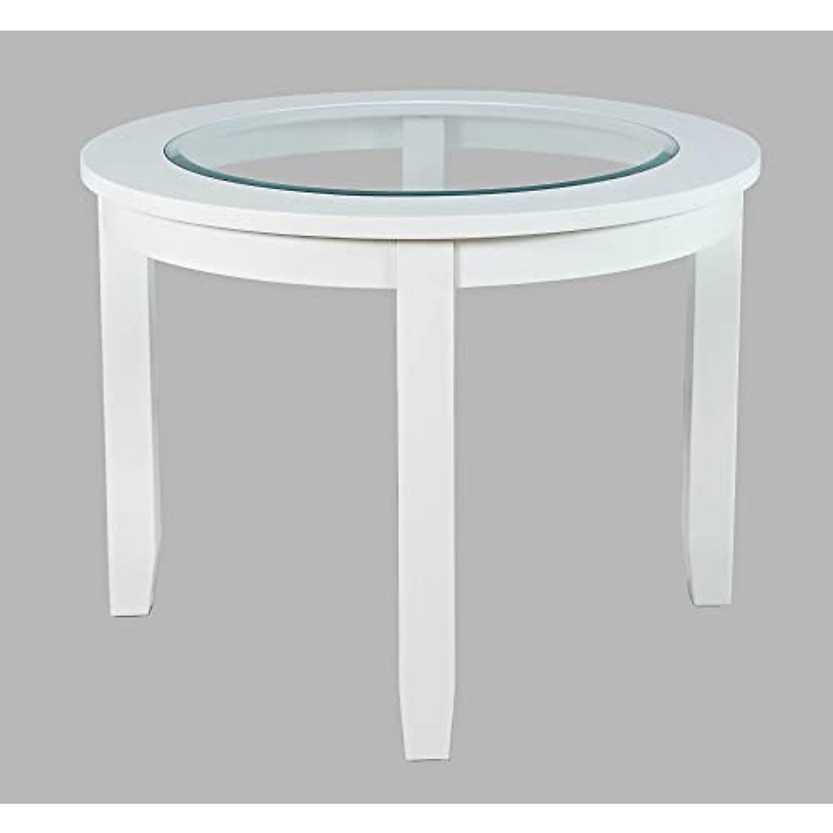 Jofran Inc. Urban Icon 42" Round Glass Inlay Dining Table