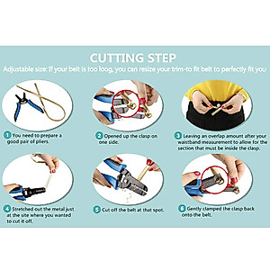 E-Clover Womens Fashion Metal Stretch Waist Skinny Belt Waistband (Style1)