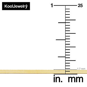 Kooljewelry 10k Yellow Gold 1.8 mm Herringbone Bracelet (7.5 inch)