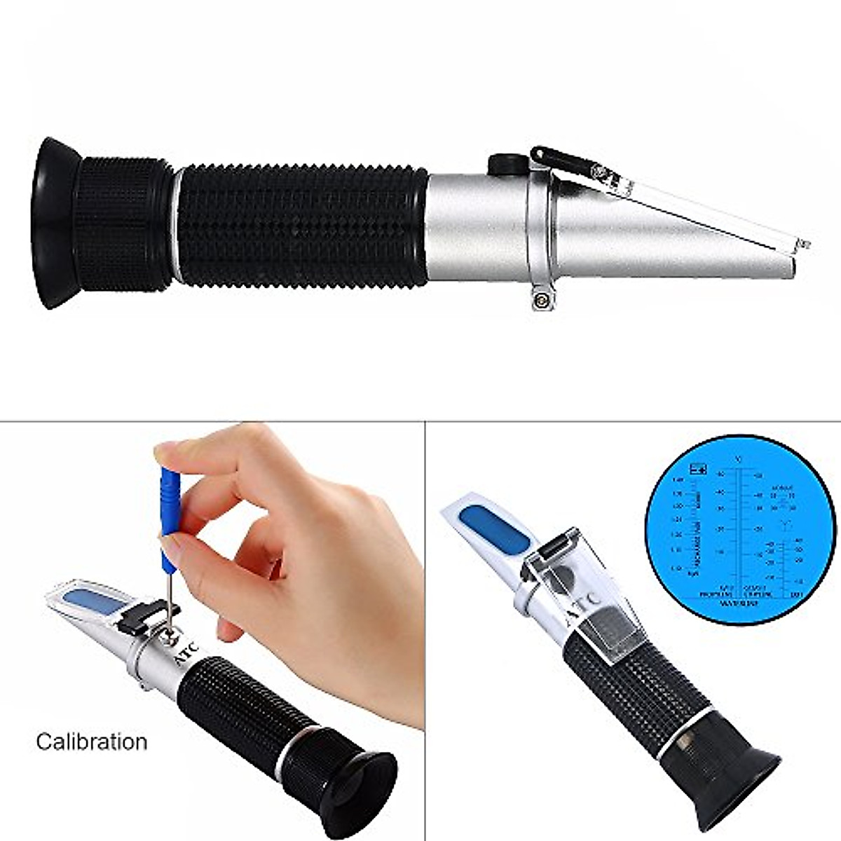 【The Best Deal】OriGlam 4-in-1 Car Adblue Urea Refractometer Battery Fluid Ethylene Propylene Glycol ATC