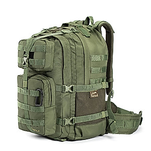 Tripole 45 Ltrs Backpack With Sling Bag Attachment (Alfa_Army Green)